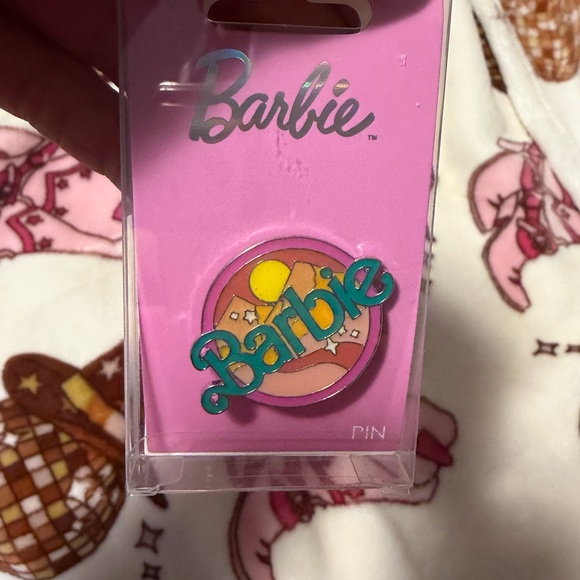Mattel | Other | Mattel Barbie Pink Western Themed Enamel Collectors ...